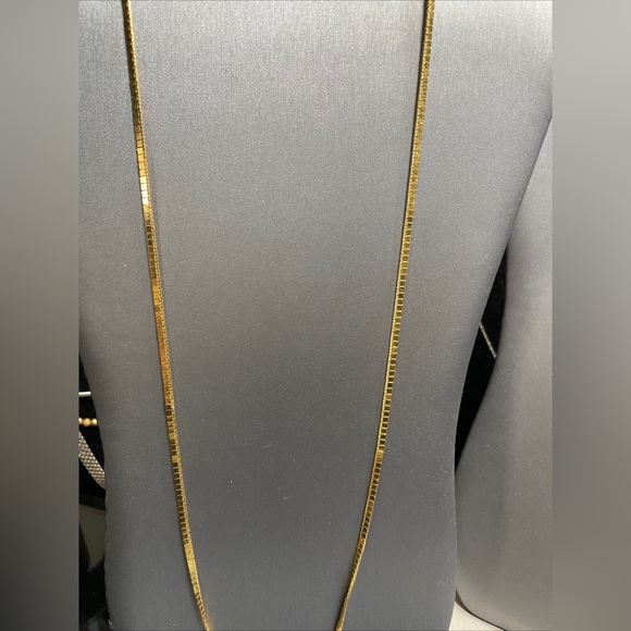 Monet | Jewelry | Monet 3 Gold Plated Box Chain 970s Recognized High ...